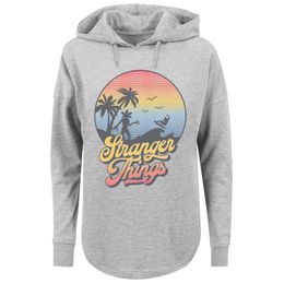 F4NT4STIC Sweatshirt 'Stranger Things LA Gradient Netflix TV Series' Damen Gr&ouml;&szlig;e XL hellblau / gelb / graumeliert / schwarz