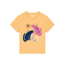 Watapparel T-Shirt 'Love and flex' Damen Gr&ouml;&szlig;e XXL navy / hellgelb / dunkelgelb / rosa