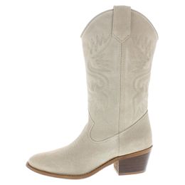 Xaver Luis Schuhmanufaktur Cowboystiefel 'MAE' Damen Gr&ouml;&szlig;e 38 beige Winterschuhe