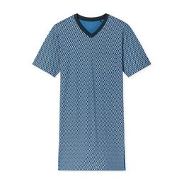 Schiesser Nachthemd ' Comfort ' Herren Gr&ouml;&szlig;e XXXL blau