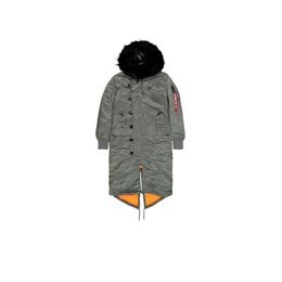 Alpha Industries Winterparka 'Long Fishtail' Damen Gr&ouml;&szlig;e M schilf
