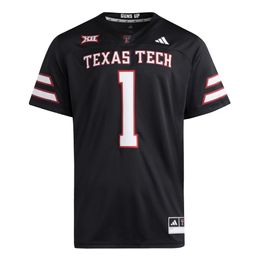 adidas Performance Funktionsshirt 'Premier Texas Tech' Herren Gr&ouml;&szlig;e XS rot / schwarz / wei&szlig;