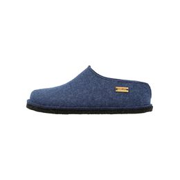 Haflinger Hausschuh 'Flair Smily' Damen Gr&ouml;&szlig;e 50 blau