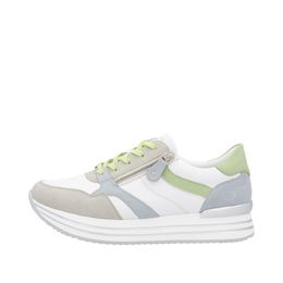 Remonte Sneaker Damen Gr&ouml;&szlig;e 45 hellblau / greige / pastellgr&uuml;n / wei&szlig;