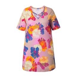 Ulla Popken Shirt Damen Gr&ouml;&szlig;e M/L blau / orange / pink / rot