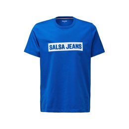 Salsa Jeans T-Shirt Herren Gr&ouml;&szlig;e M blau / wei&szlig;