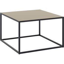 Couchtisch "Reno", graphit schwarz, glas taupe glanz, graphit schwarz, glas taupe glanz, B:80cm H:50cm T:80cm, SET ONE BY Musterring, Tische, Couchtisch, Ma&szlig;e (BxHxT in cm) 80 x 50 x 80