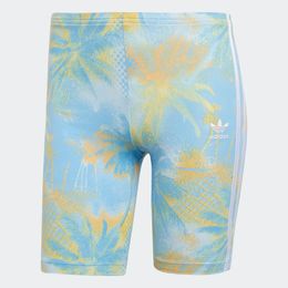 adidas originals Shorts M&auml;dchen Gr&ouml;&szlig;e 158 hellblau / senf / wei&szlig;