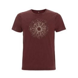Life-tree Shirt 'Fairwear Organic WoodenIris' Herren Gr&ouml;&szlig;e S rot