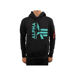 Alpha Industries Sweatshirt 'Half Logo Foam' Herren Gr&ouml;&szlig;e XXL black denim