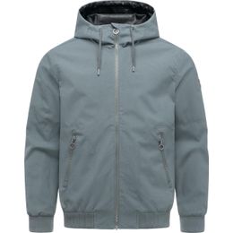 Outdoorjacke Ragwear "Outdoorjacke Stuartt Summer YOUMODO", Herren, Gr. 5XL, grau (stone grau), Obermaterial: 100% Polyester PES. Obermaterial: Futter: 100% Polyester PES., gerade, hoch geschlossener Ausschnitt, &Auml;rmel ohne &Auml;rmelschlitz Rippstrickb&uuml;ndchen, Jacken Outdoorjacke, Wasserdichte &Uuml;bergangsjacke mit Kapuze
