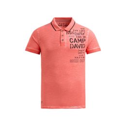CAMP DAVID Poloshirt Herren Gr&ouml;&szlig;e XXL navy / orange