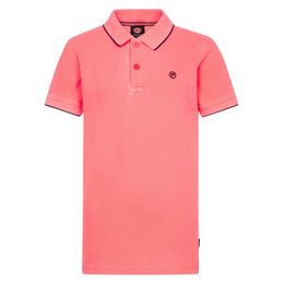 PETROL INDUSTRIES Poloshirt 'Castaway' Jungen Gr&ouml;&szlig;e 116 navy / koralle