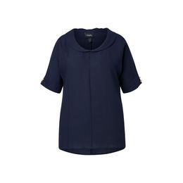 Ulla Popken Bluse Damen Gr&ouml;&szlig;e M/L nachtblau