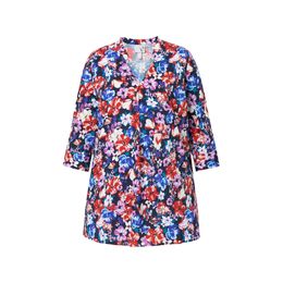 Ulla Popken Bluse Damen Gr&ouml;&szlig;e L/XL blau / navy / flieder / rot