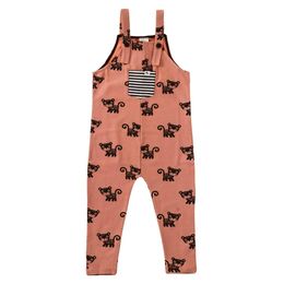 Turtledove London Latzhose M&auml;dchen Gr&ouml;&szlig;e 104/110 rosa / schwarz