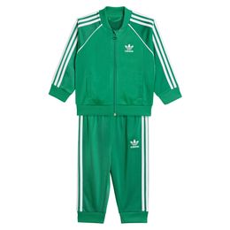 adidas originals Jogginganzug 'Adicolor' Jungen Gr&ouml;&szlig;e 92 gr&uuml;n / wei&szlig;