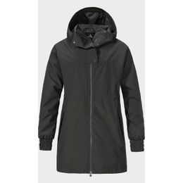 Sch&ouml;ffel Parka SCH&Ouml;FFEL "Parka Style Bohorok WMS", Damen, Gr. 36, schwarz (9990, schwarz), Oberstoff: 100% Polyester; (Membran: Thermoplastisches Polyurethan); Futter: 100% Polyester, relaxed fit, hoch geschlossener Ausschnitt, Jacken Parka