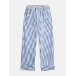 Polo Ralph Lauren Pyjamahose ' Shirting Stripes ' Damen Gr&ouml;&szlig;e XL hellblau / wei&szlig; Winterkleid