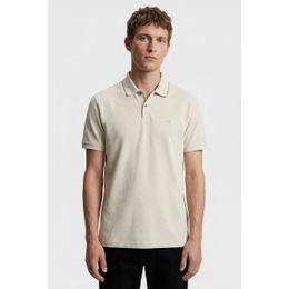Poloshirt Calvin Klein "SS RFND PQ TPPD CLSS", Herren, Gr. L, oatmeal, Piqu&eacute;, Obermaterial: 100% Baumwolle, klassisch normal, Rundhals, eingesetzt angesetztes B&uuml;ndchen, Shirts Poloshirt, Mit Rundhalsausschnitt