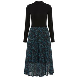 Laura Scott Abendkleid Damen Gr&ouml;&szlig;e 44 blau / schwarz Winterkleid