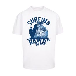 F4NT4STIC T-Shirt 'Hawaii Surf Beach Summer' Herren Gr&ouml;&szlig;e L blau / navy / wei&szlig;