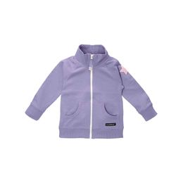 Villervalla Sweatjacke M&auml;dchen Gr&ouml;&szlig;e 140 lila / pink / schwarz / wei&szlig;