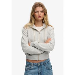 Superdry & Co Sweatjacke 'Essential' Damen Gr&ouml;&szlig;e XL hellgrau