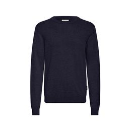 Strickfleece-Pullover Casual Friday "Strickpullover CFBells", Herren, Gr. XL, blau (schwarz navy), Obermaterial: 50% Baumwolle CO. 50% Lyocell CLY., Pullover Strickfleece-Pullover