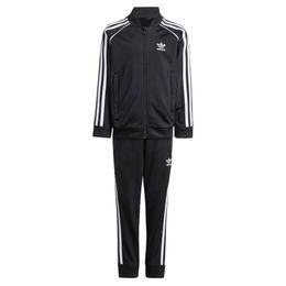 adidas originals Jogginganzug 'Adicolor' Jungen Gr&ouml;&szlig;e 122 schwarz / wei&szlig;