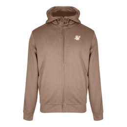 SikSilk Sweatjacke Herren Gr&ouml;&szlig;e L braun / wei&szlig;