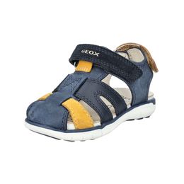 Geox Sandale Jungen Gr&ouml;&szlig;e 21 navy / gelb