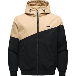 Outdoorjacke Ragwear "Outdoorjacke Winngs YOUMODO", Herren, Gr. XL, beige (sand), Obermaterial: 65% Baumwolle CO. 35% Polyester PES. Obermaterial: Futter: 100% Polyester PES., gerade, hoch geschlossener Ausschnitt, eng Strickb&uuml;ndchen, Jacken Outdoorjacke, Leichte &Uuml;bergangsjacke mit Kapuze