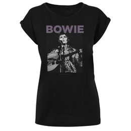 F4NT4STIC Shirt 'David Bowie Rock Poster' Damen Gr&ouml;&szlig;e XXL grau / schwarz
