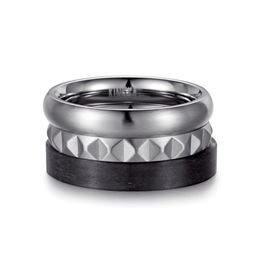 Kingka Ring Herren Gr&ouml;&szlig;e 64 schwarz / silber