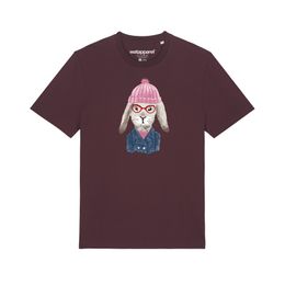Watapparel T-Shirt ' Hase ' Herren Gr&ouml;&szlig;e M mischfarben / dunkelrot