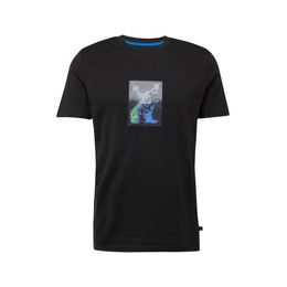 QS T-Shirt Herren Gr&ouml;&szlig;e S blau / neongr&uuml;n / pink / schwarz