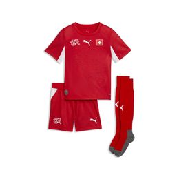Puma Trainingsanzug 'Schweiz 2026' Jungen Gr&ouml;&szlig;e 104 rot / wei&szlig;
