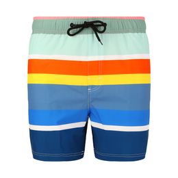 Cruz Badeshorts 'Toby' Herren Gr&ouml;&szlig;e M blau / navy / taubenblau / mint / orange