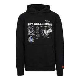 Spitzbub Sweatshirt Herren Gr&ouml;&szlig;e S schwarz / wei&szlig;