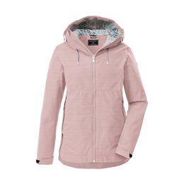 Funktionsjacke Killtec "KOS 62 WMN JCKT", Damen, Gr. 48, dunkelros&eacute;, Obermaterial: 100% Polyester;Futter: 100% Polyester, Jacken Funktionsjacke, Leichte, wasserdichte Damenjacke mit verstellbarer Kapuze