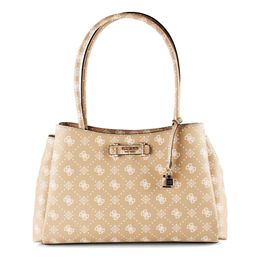 Guess Schultertasche 'Carrie' Damen Gr&ouml;&szlig;e One Size brokat / wei&szlig;