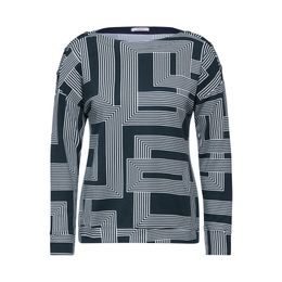 Cecil Pullover Damen Gr&ouml;&szlig;e XS grau / schwarz