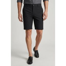 Shorts Calvin Klein "9 IN SLIM REFINED COTTON STRECH", Herren, Gr. 34, N-Gr, schwarz, Web, Obermaterial: 90% Baumwolle, 8% Elastomultiester, 2% Elasthan, unifarben, slim fit kurz, Hosen Shorts, Slim fit mit Eingrifftaschen