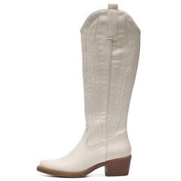 Smile Favorites Cowboystiefel Damen Gr&ouml;&szlig;e 40 beige Winterschuhe