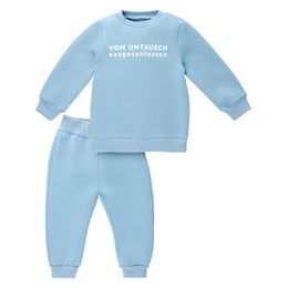Baby Sweets Jogginganzug Jungen Gr&ouml;&szlig;e 116 hellblau / wei&szlig;