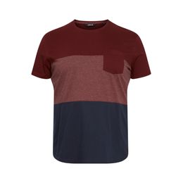 !Solid Shirt 'Mingo' Big & Tall Herren Gr&ouml;&szlig;e 5XL nachtblau / weinrot / wei&szlig;