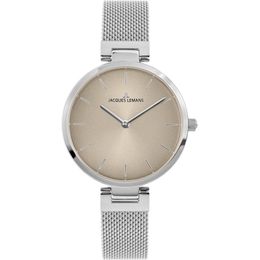 Jacques Lemans Uhr Damen Gr&ouml;&szlig;e One Size taupe / silber