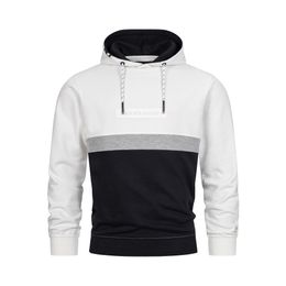 INDICODE Jeans Sweatshirt ' Magnus ' Herren Gr&ouml;&szlig;e S grau / schwarz / wei&szlig;