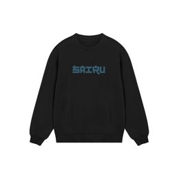F4NT4STIC Sweatshirt 'Koi Fish Japan Streetstyle' Herren Gr&ouml;&szlig;e XL azur / aqua / schwarz